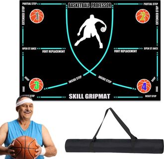 Generic Basketball-Trainingsmatte - Sportmatte mit hoher Dichte, flexible Schutzschicht, wasserabweisende Oberfl&auml;che, kompaktes Faltdesign mit stabilem Griff 