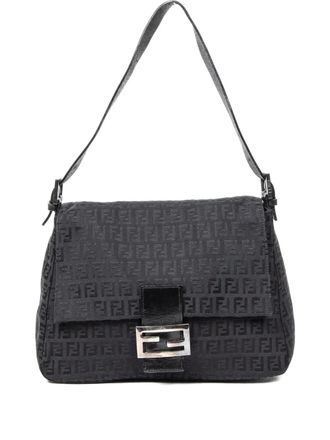 Fendi sac port&eacute; &eacute;paule Mamma Baguette - Noir