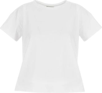 Loulou Studio Femme, Tops, Blanc, Taille: 38 FR Basiluzzo T-Shirt