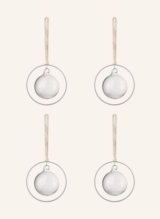 Blomus Blomus 4er-Set Weihnachtskugeln Kitai weiss