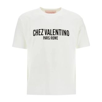 Valentino Garavani Chez Valentino T-Shirt - - Tops - Herren - Wei&szlig; - M