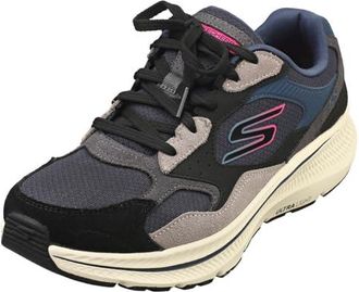Skechers Femme Go Run Consistent 2.0 Retro Stride Basket, Black Suede/Navy Trim, 40 EU