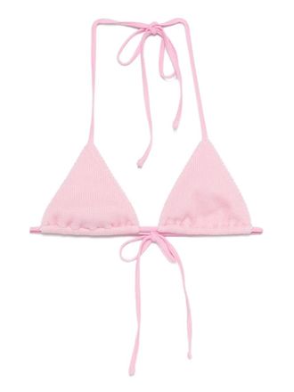 Frankies Bikinis Nick Bikinioberteil mit Schn&uuml;rung - Rosa