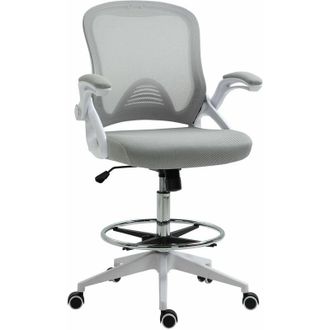 Vinsetto Vinsetto - Fauteuil de bureau r&eacute;glable 64L x 60l x 106-126H cm - Assise haute pivotante 360&deg; - Maille respirante - Charge max. 120 Kg