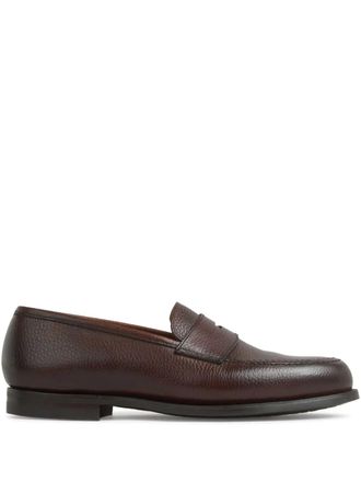 Crockett & Jones mocassins en cuir - Marron