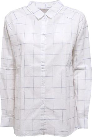 Barbour Vintage Baumwoll Langarmhemd - - Blouses & Shirts - Damen - Wei&szlig; - L