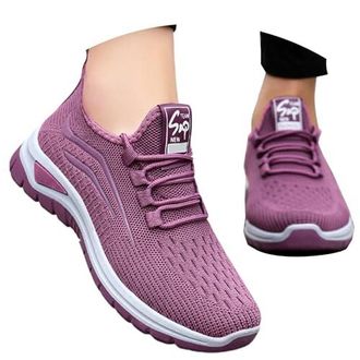 Generic Chaussures Sport L&eacute;g&egrave;res Baskets Plateforme De Course Rembourr&eacute;Es avec Bande Lastique Coussin dair Travail en Tissu pour Diab&eacute;tique La Marche Quotidie