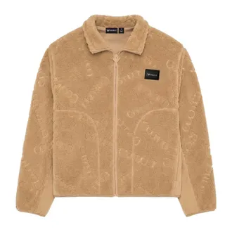 Carlo Colucci Veste Teddy &agrave; Logo - Homme - Vestes - Beige - Taille: 2XL