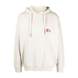 Emporio Armani Wei&szlig;er Langarm-Hoodie - - Sweatshirts & Hoodies - Herren - Wei&szlig; - S
