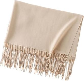 Generic Lingettes humides pour b&eacute;b&eacute; - &Eacute;charpe dimitation pour femme - Couleur unie - Chaude - &Eacute;charpe cadeau - Foulards pour femme - Rouge, beige, taille uniq