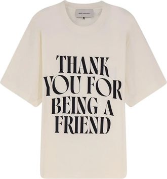 Ami Homme, Tops, Beige, Taille: XS T-shirt De Coeur