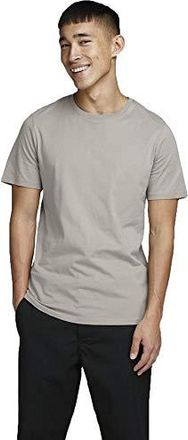 Jack & Jones Jjeorganic Basic Tee Ss O-neck Noos Homme Tee-shirt basique JJEORGANIC BASIC SS O-Neck Noos, Crockery/D&eacute;tail : Fin, XS