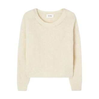 American Vintage Femme, Pulls, Beige, Taille: 40 FR Pull ras du cou East