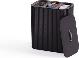 Joseph Joseph Tota Trio Luxe 90L Laundry Basket (Blk)