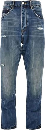 Purple Homme, Jeans, Bleu, Taille: W30 P011 Distressed Jeans