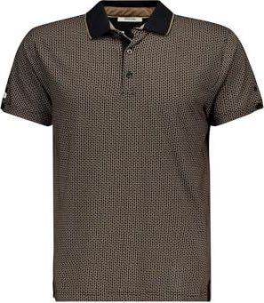 Deeluxe Polo en 100% Coton &agrave; Motif g&eacute;om&eacute;trique raffin&eacute; Polo Horus Regular Homme