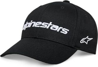 Alpinestars Linear Wordmark 2.0 Hat Casquette de Baseball, Noir/Blanc, Taille Unique Homme