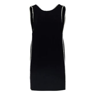 Sportmax Robe Courte Orn&eacute;e de Bijoux - Femme - Robes - Noir - Taille: 38 FR