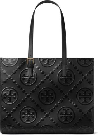 Tory Burch Shopper mit Monogramm-Prägung - Schwarz