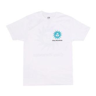 Obey Klassisches Spiral Tee Wei&szlig; Herren T-Shirt - - Tops - Herren - Wei&szlig; - XL