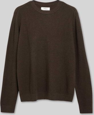 s.Oliver Red Label Pullover mit Strukturstrickoptik aus reiner Baumwolle