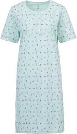 Zeitlos Chemise de nuit à manches courtes pour femme - Branches et boutons - M-6XL, menthe, 5XL