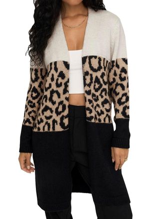 Only ONLJADE Animal LS Cardigan CC KNT