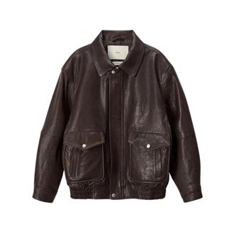 Dunst Femme, Vestes, Brun, Taille: 40 FR Veste en cuir vintage