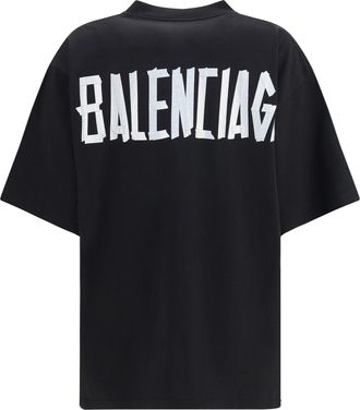 Balenciaga Glitter Logo T-Shirt - Black
