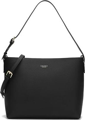 Carlheim Gotland Genuine Leather collection, Victoria Genuine Leather Handbag (Black)