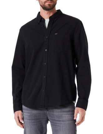 Lee Herren Lee Button Down Shirt, Schwarz, L EU