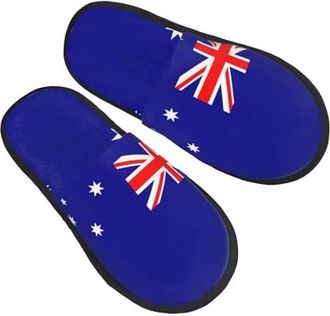 Generic Drapeau Australien Unisexe Chaussons Peluche Pantoufles Antid&eacute;rapantes Slippers Pour Int&eacute;rieur Hiver Maison M