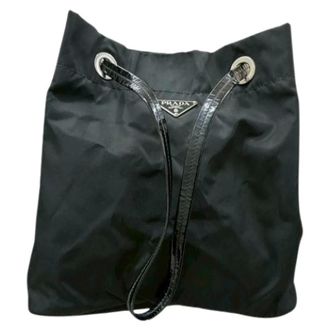 Prada Sac Seau en Nylon Pre-owned - Femme - Pre-owned - Noir - Taille: ONE Size