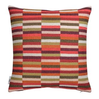 Roros Tweed Ida - Kissen aus norwegischer Lammwolle - Design von Anderssen & Voll - Kissenma&szlig;e: 50 x 50 cm (50 x 50 cm, 106001 - Red Shades)