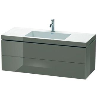 Duravit L-Cube M&ouml;belwaschtisch c-bonded mit Unterbau wandh&auml;ngend, - Duravit