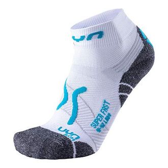 UYN Run Super Fast - chaussettes techniques de course avec amorti et ventilation avanc&eacute;e, en fibre &eacute;cologique NATEX