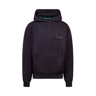 Garment Workshop Garment Workshop, Homme, Sweatshirts et sweats à capuche, Gris, Taille: XL Sweat à capuche noir en maille avec ourlet côtelé