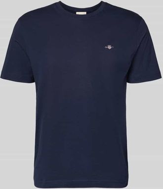 GANT Regular Fit T-Shirt mit Label-Stitching Modell SHIELD