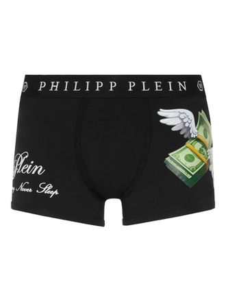 Philipp Plein boxer Flying Money - Noir