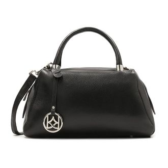 Kazar Weiche Ledertasche mit Griffen und Riemen - - Bags - Damen - Schwarzk - ONE SIZE