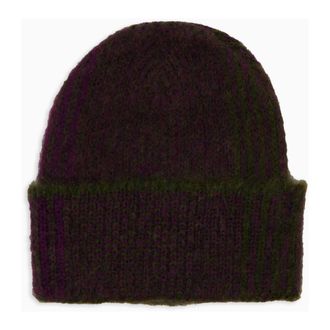 Gallo Gallo, unisex, Accessoires, Multicolore, Taille: ONE Size Berretto risvolto fantasia tartan a righe