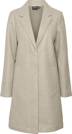 Vero Moda Damen Vmpop Coat Noos Mantel, oatmeal, XL