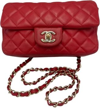Chanel Sac bandouli&egrave;re vintage Pre-owned - Femme - Pre-owned - Rouge - Taille: ONE Size