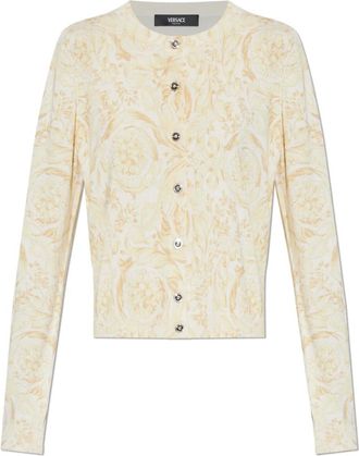 Versace Femme, Pulls, Beige, Taille: 40 FR Cardigans