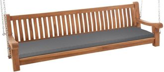 Clp Schaukelbank wetterfest Joyce mit Sitzkissen dunkelgrau 206x48x8 cm