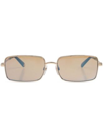 Marc Jacobs lunettes de soleil &agrave; monture rectangulaire - Or