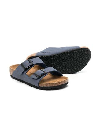 Birkenstock Boys Sandals Arizona Ecoleather Navy Blue Birkoflor