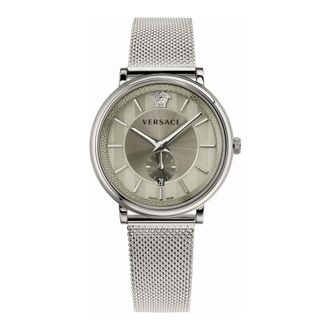 Versace Homme, Accessoires, Gris, Taille: ONE Size V Circle 42Mm Watch