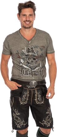 Stockerpoint Herren Hose Kramer Lederhose, per Pack Grau (Graphit Vintage Graphit Vintage), 52 (Herstellergröße: 52)