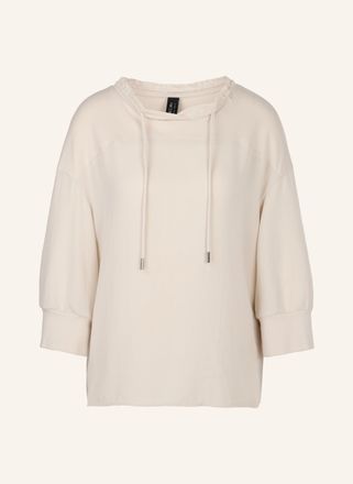 Marc Cain Blusenshirt Im Materialmix Mit 3/4-Arm weiss
